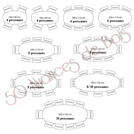 Table GRENADE - Table ovale en chêne Massif